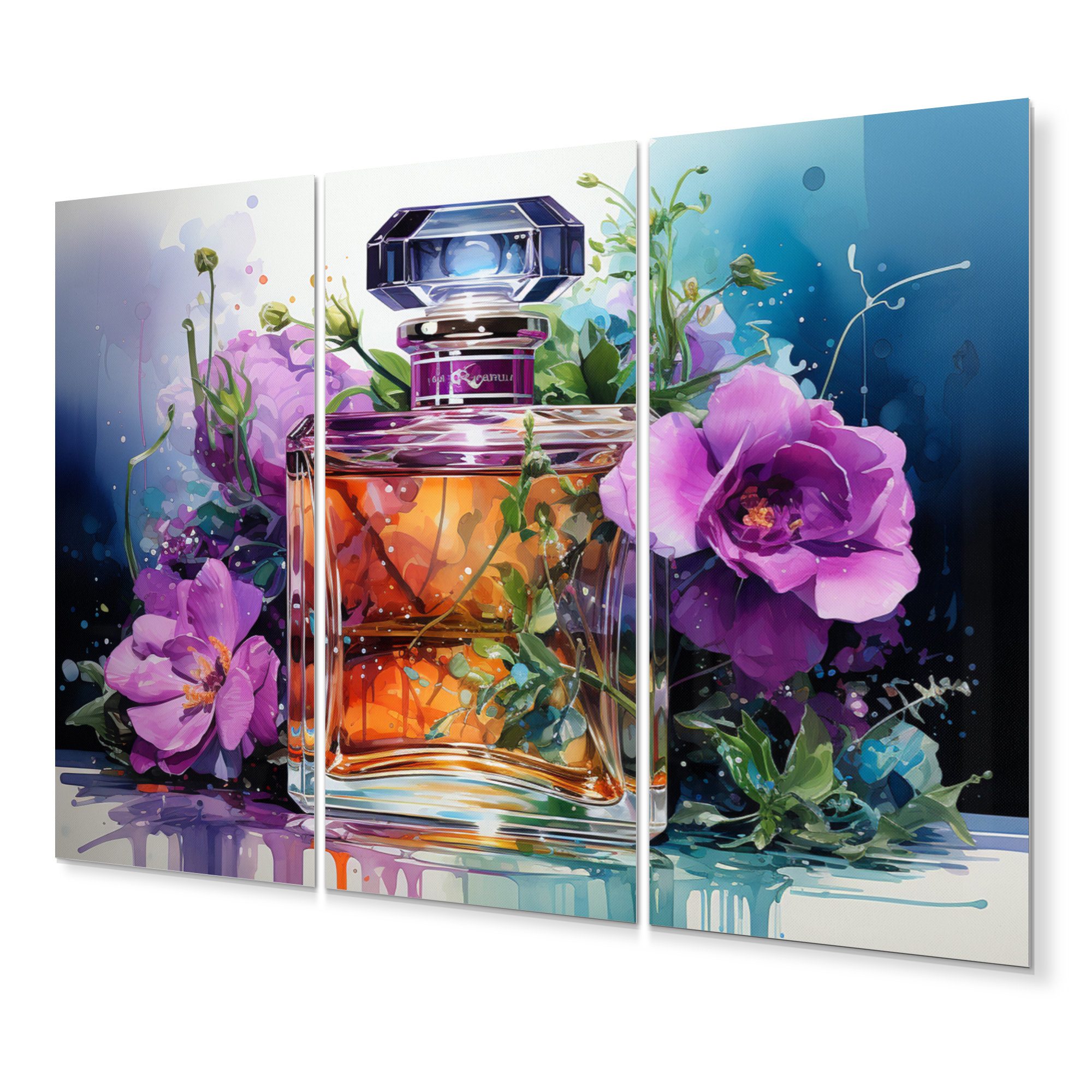 Design Art Perfume Vibrant Elegance IV - Fashion Metal Wall Decor Set | Wayfair
